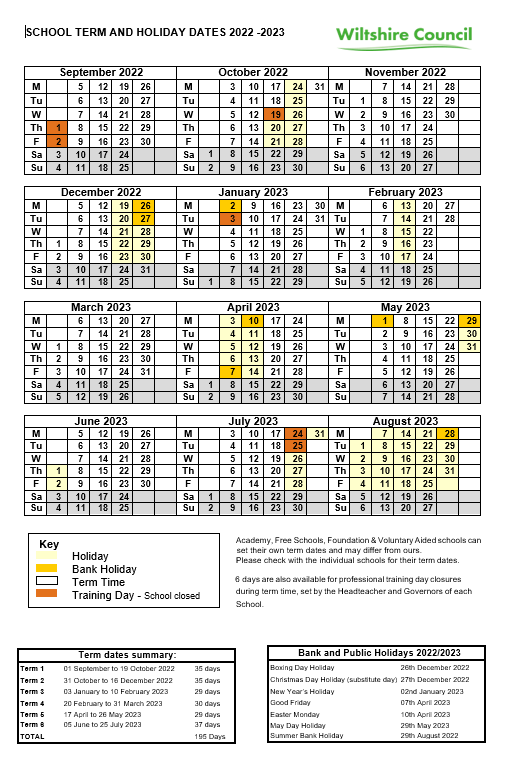 Term Dates - Bulford St Leonard's Church of England Primary School